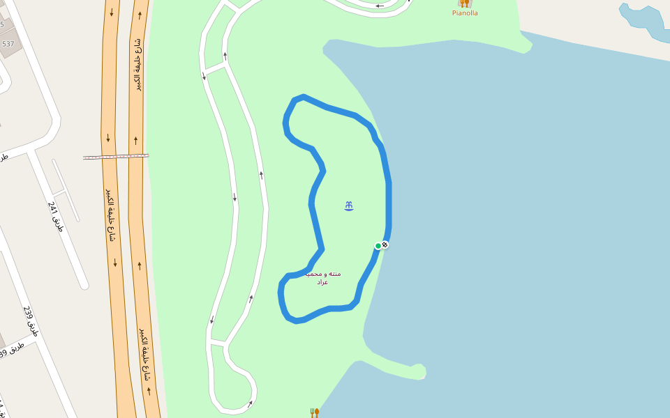 Dohat Arad Park in Muḥāfaẓat al-Muḥarraq | Walking Map