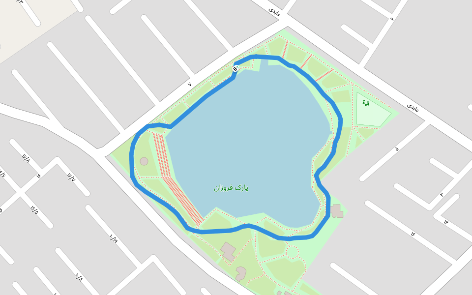 Forouzan Park Walking and Running - Fars Province, Iran | Pacer