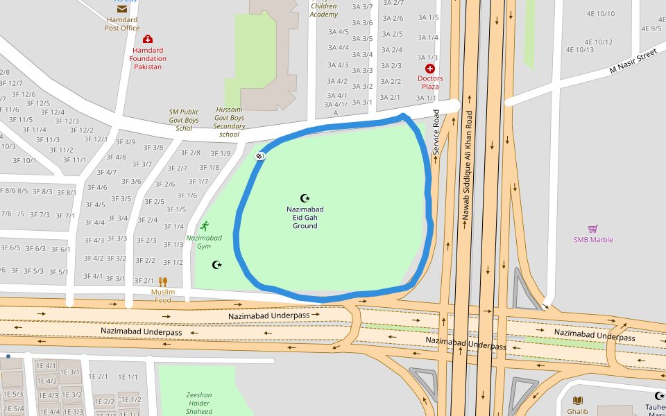 Nazimabad Eid Gah Ground Walking And Running Trail - Karachi, Sindh ...