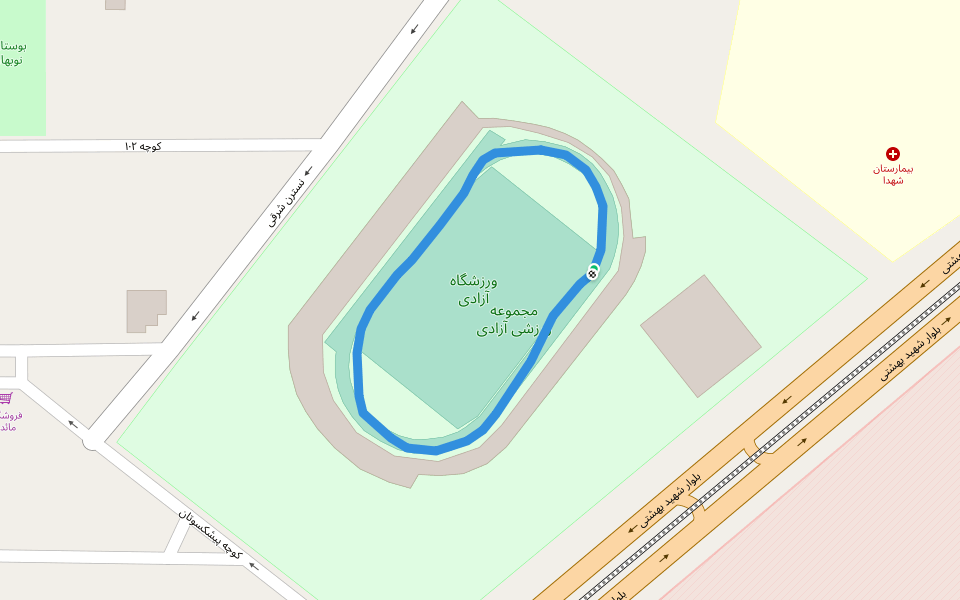 Azadi Stadium Walking And Running Trail - Kermanshah, Kermanshah ...