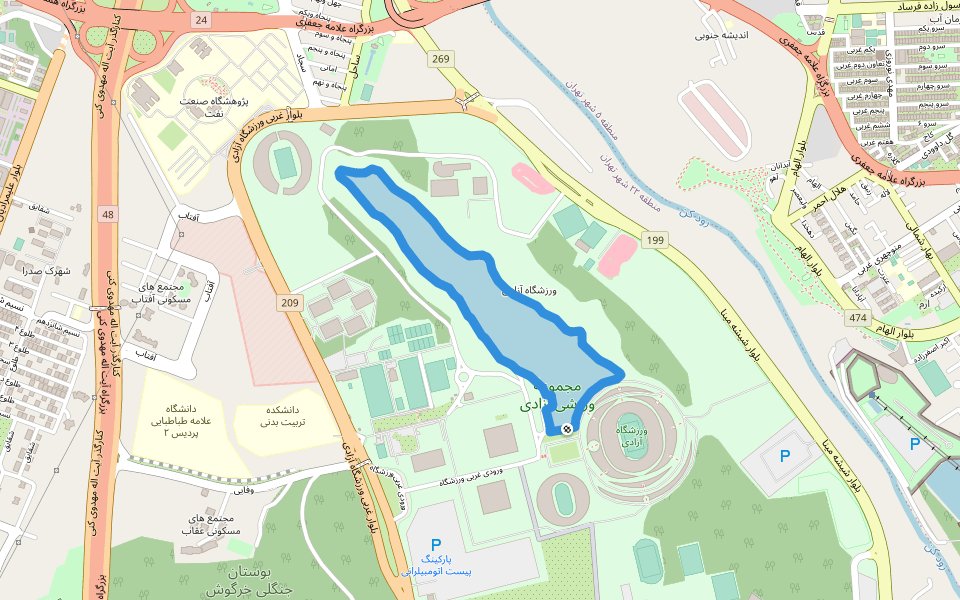 Azadi Sports Complex (Aria Mehr) Walking And Running Trail - Tehran ...