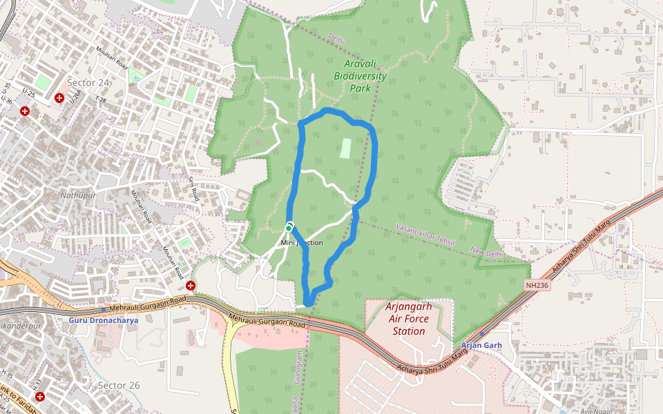 Parque de Biodiversidad Aravali Caminar y correr - Nathupur, Gurgaon ...