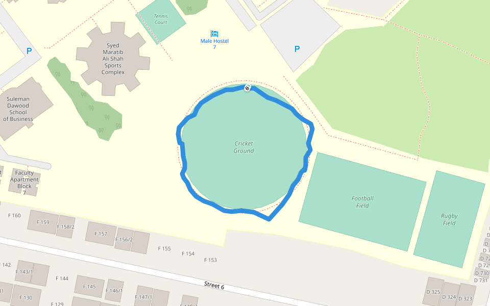 Cricket Ground Walking And Running Trail - Lahore, Punjab, Pakistan | Pacer