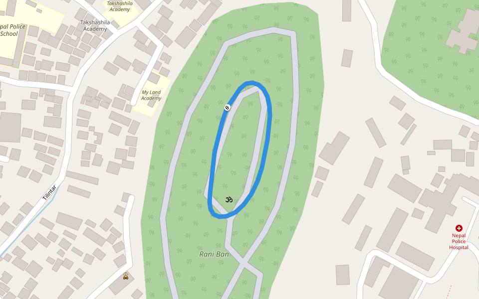 Rani Ban in Bagmati Province | Walking Map