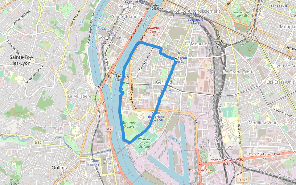 The Rhône in Auvergne-Rhône-Alpes | Walking Map