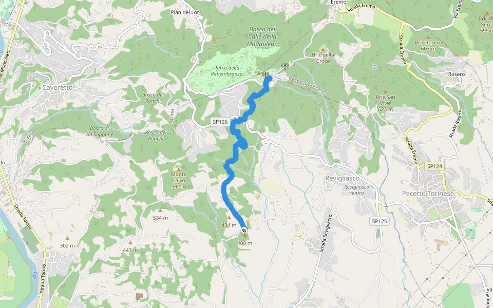 Streets Santa Brigida Hiking Trail - Moncalieri, Turin, Italy | Pacer