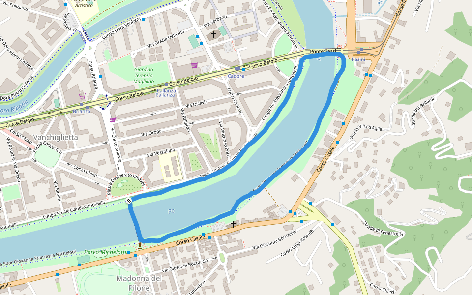 Po Walking And Running Trail - Turin, Province of Turin, Italy | Pacer