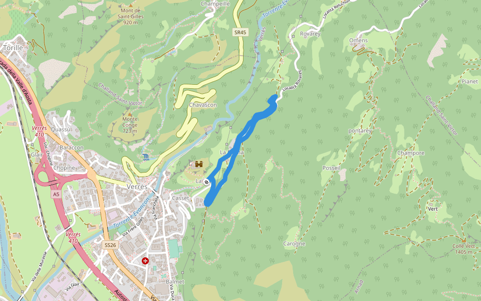 La Balma locality Hiking Trail - Verrès, Aosta Valley, Italy | Pacer