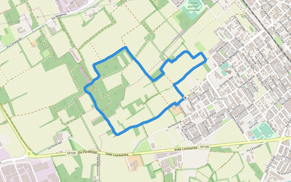 Parco del Roccolo in Lombardia | Walking Map