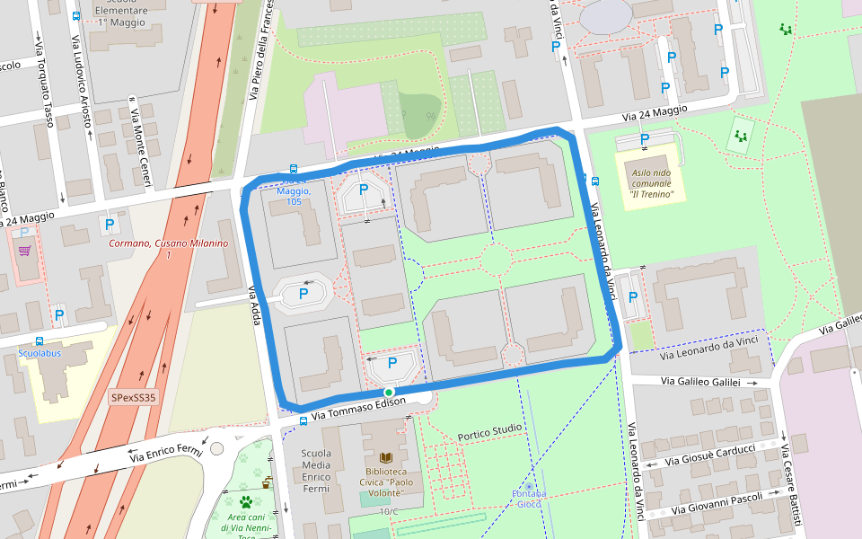 Water park Walking and Running - Cormano, Province of Milan, Italy | Pacer