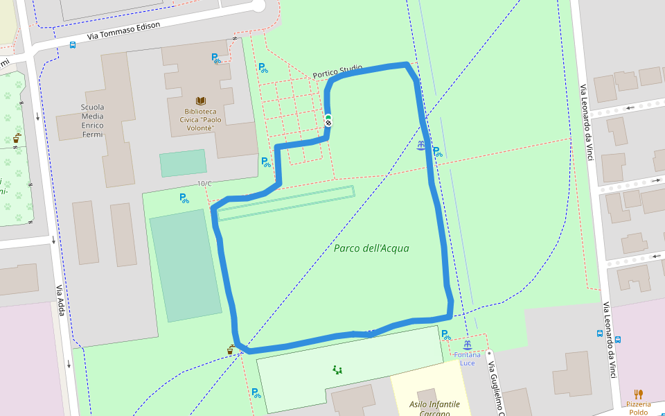 Water park Walking and Running - Cormano, Province of Milan, Italy | Pacer