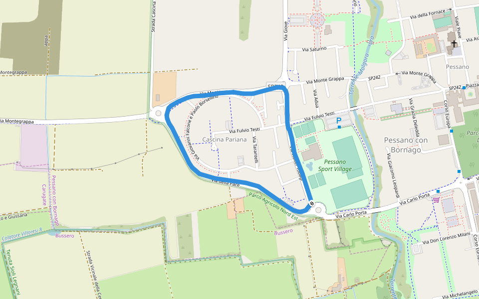 Pessano Sport Village Walking And Running Trail - Pessano con Bornago ...