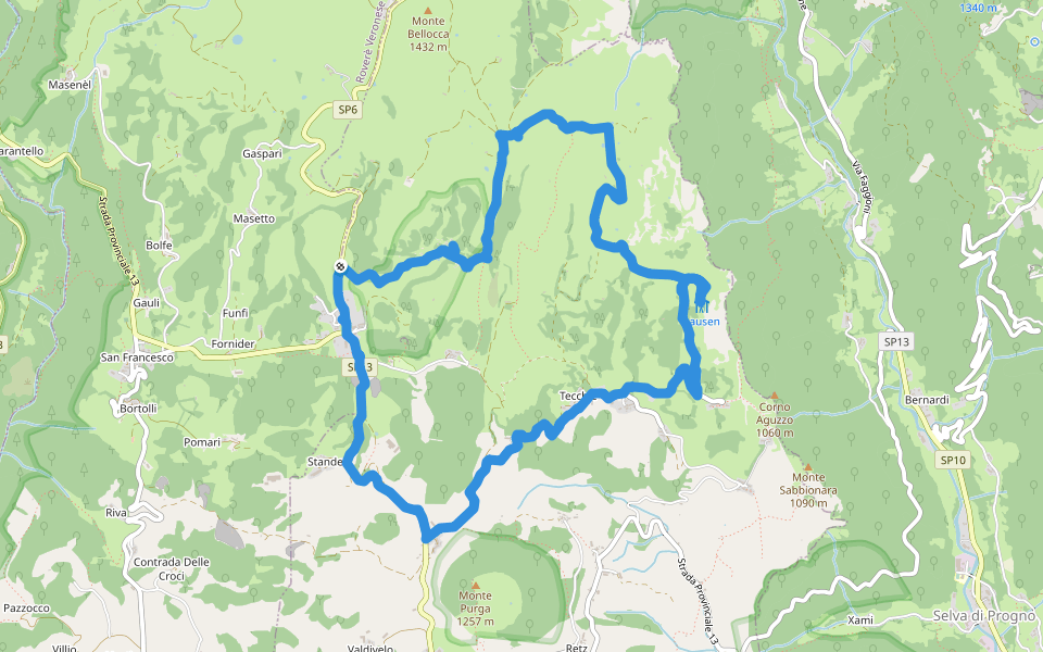 Velo - Malga Parparo di Sopra Trilha de caminhada - Roverè Veronese ...