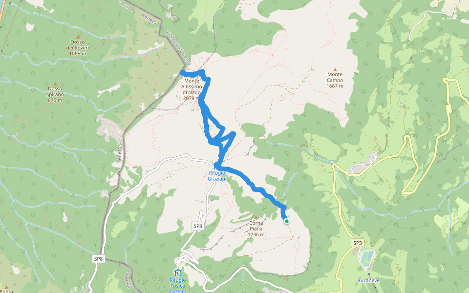 Prati di pasna Hiking Trail - Brentonico, Trento, Italy | Pacer