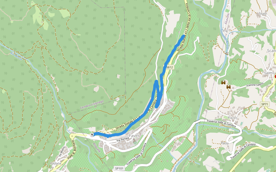 Faver in Trentino-Alto Adige | Walking Map