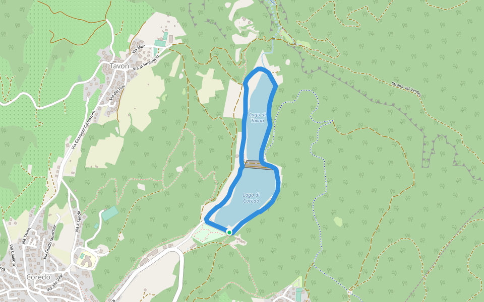 Coredo lake Walking And Running Trail - Predaia, Trento, Italy | Pacer