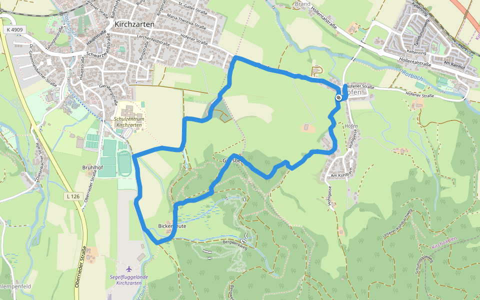 Gliding area Walking And Running Trail - Kirchzarten, Baden-Württemberg ...