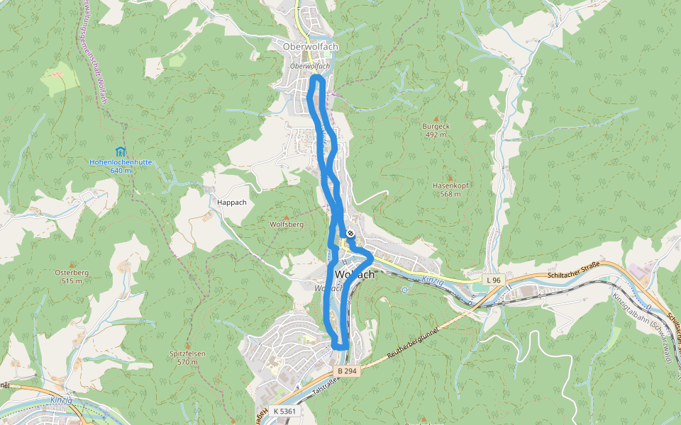 Raft park Walking and Running - Wolfach, Baden-Württemberg, Germany | Pacer