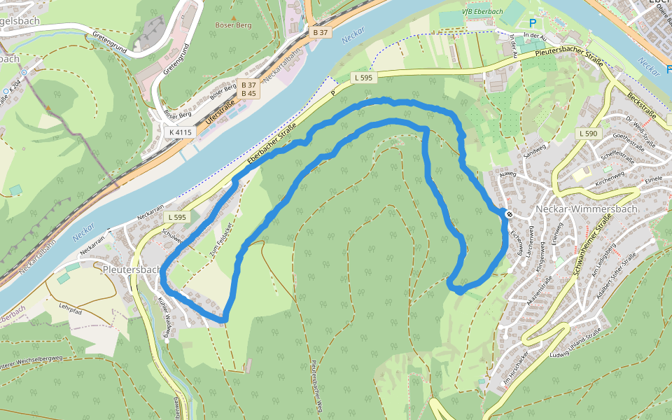 Gammelsbachtal Hiking Trail - Eberbach, Baden-Württemberg, Germany | Pacer
