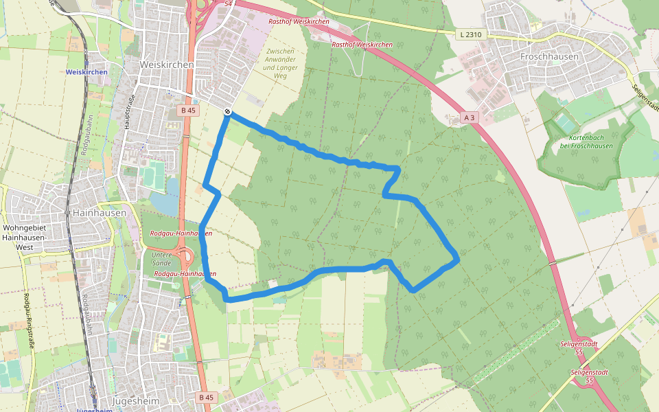 Ich bin Mollischfeld Wander- und Laufweg - Rodgau, Hessen, Deutschland ...