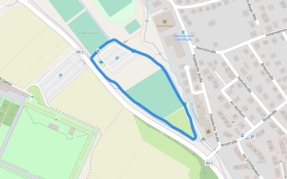 SV Memmelsdorf in Bayern | Walking Map
