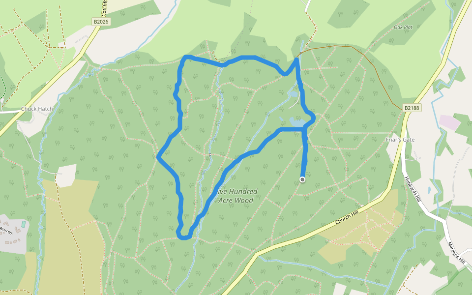 Five Hundred Acre Wood Hiking Trail - Withyham, Crowborough, England ...