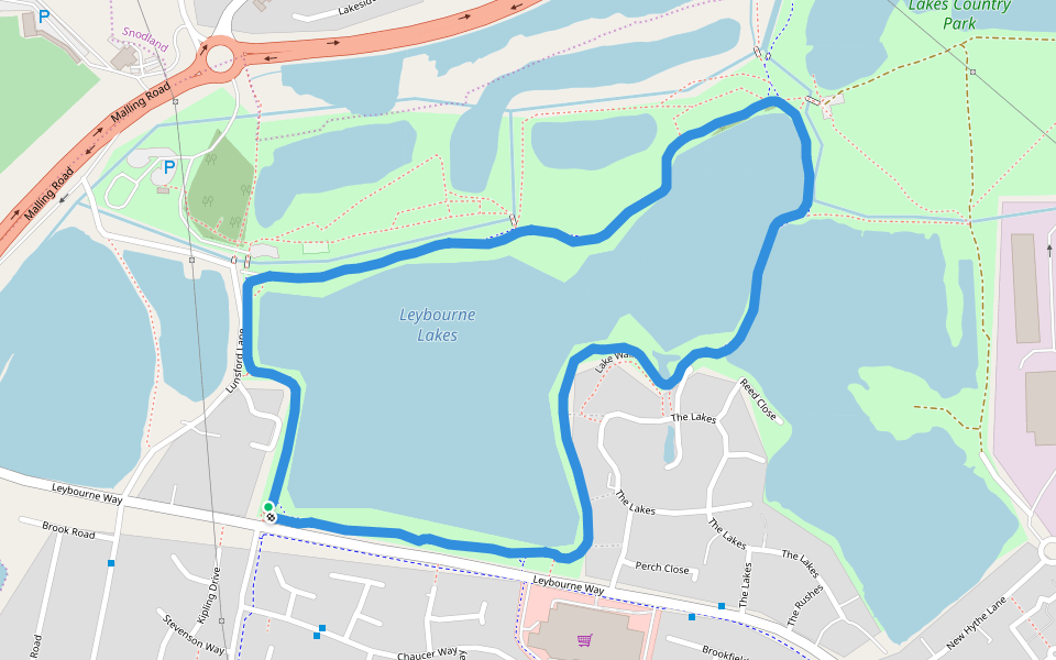 Leybourne Lakes Country Park | Walking Map