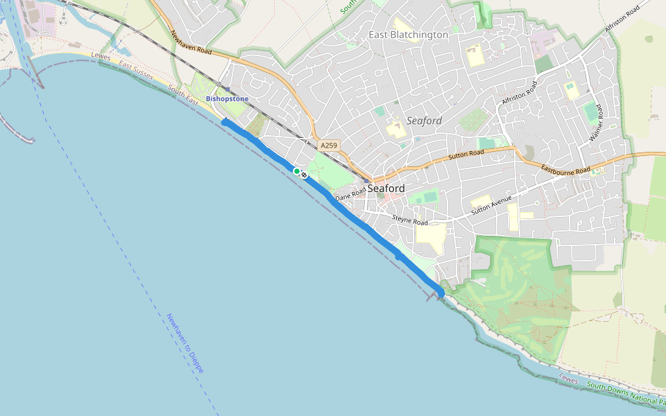 Marine Parade Hiking Trail - Seaford, England | Pacer