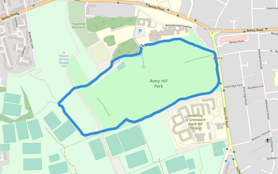 에이버리 힐 파크 in England | Walking Map