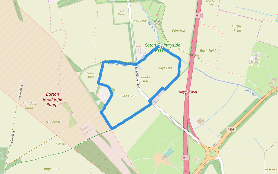Coton Countryside Reserve Walking And Running Trail - Cambridge ...