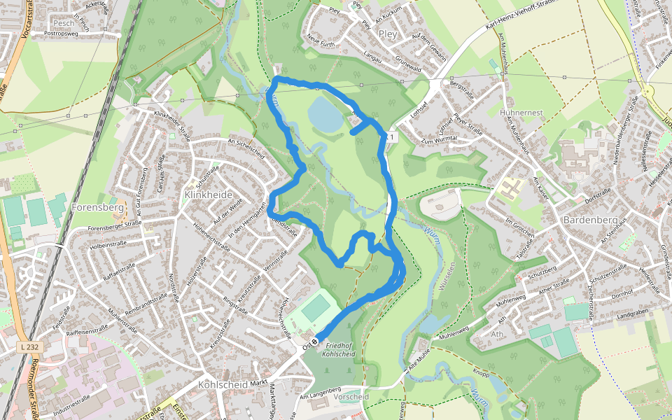 Kohlscheid Cemetery - Oststrasse Hiking Trail - Herzogenrath, North ...