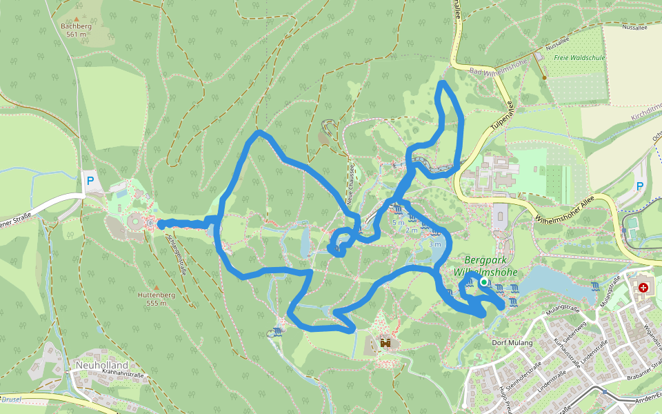 Castle park circuit in Hessen | Walking Map