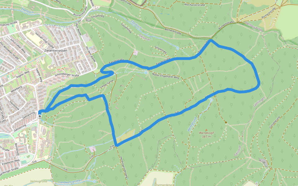 Sentiero circolare Geismar - Tour triangolo marrone in Niedersachsen ...