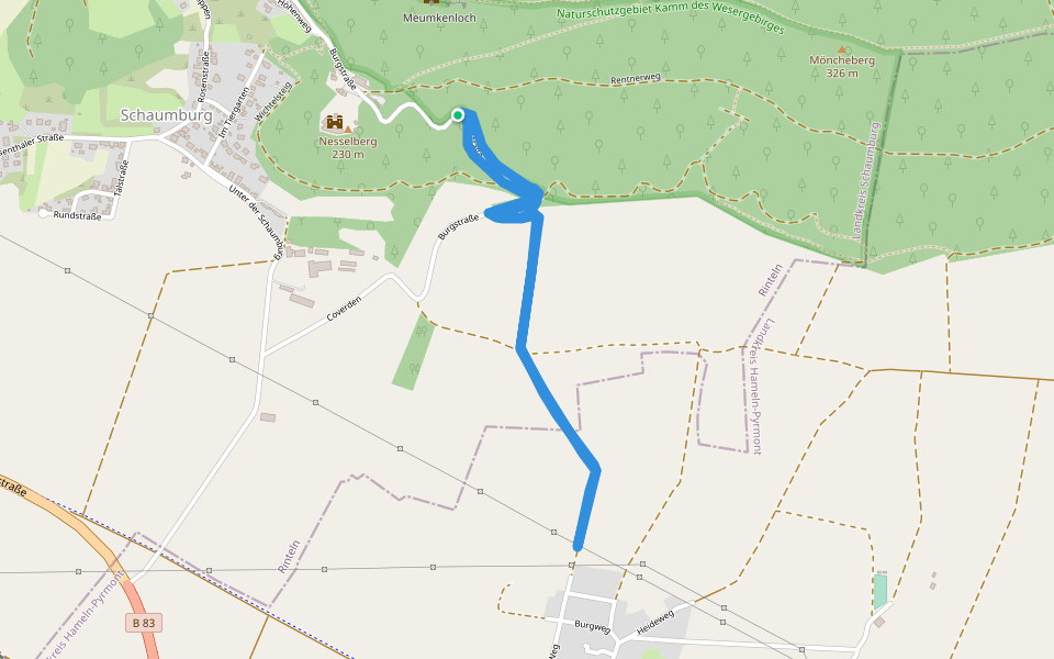 RI5 Three Castles Route in Niedersachsen | Walking Map