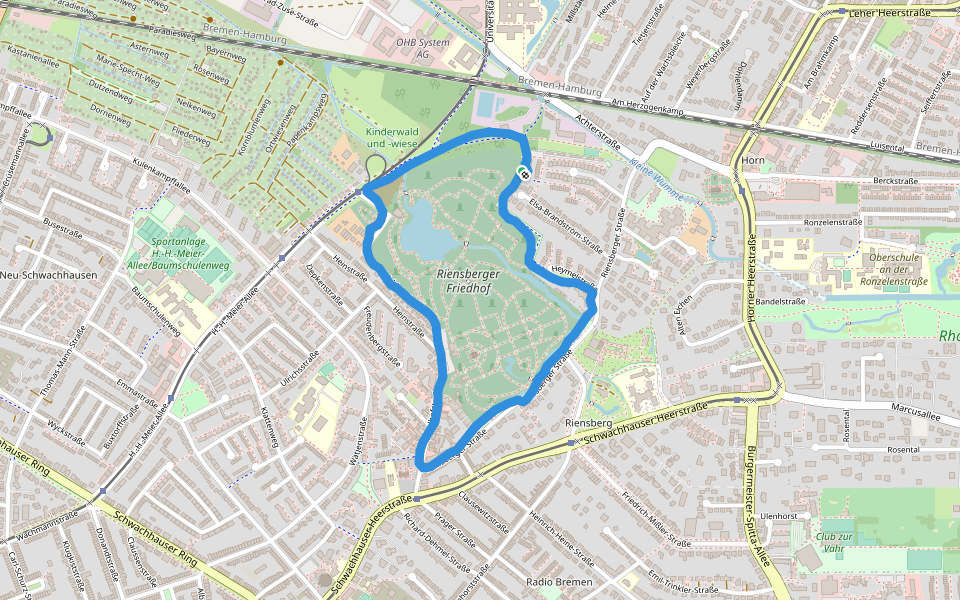 Behind the Riensberg Hiking Trail - Bremen, Germany | Pacer