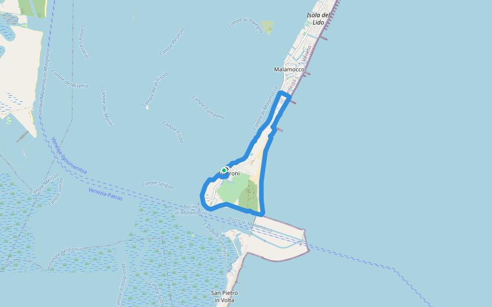 Alberoni Lido of Venice in Veneto | Walking Map