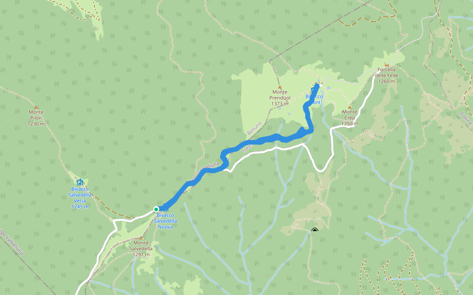 Mount Prenduol Hiking Trail - Mel, Belluno, Italy | Pacer