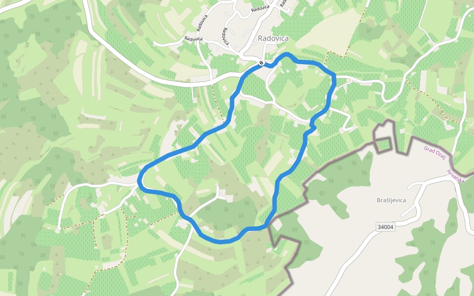Žumberak Nature Park - Samobor Highlands in Metlika | Walking Map