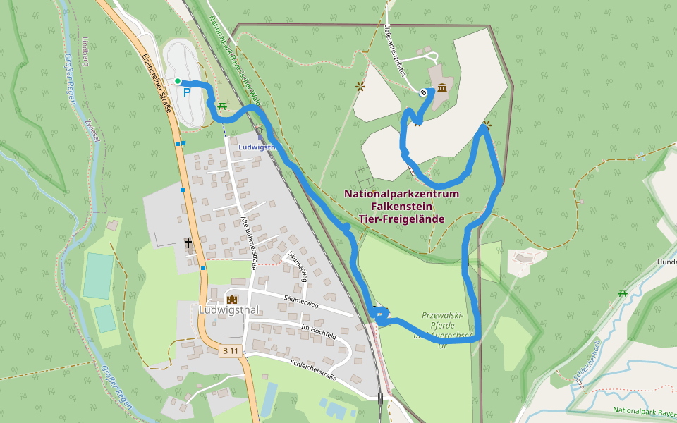 National Park Center Falkenstein animal outdoor area Hiking - Lindberg ...