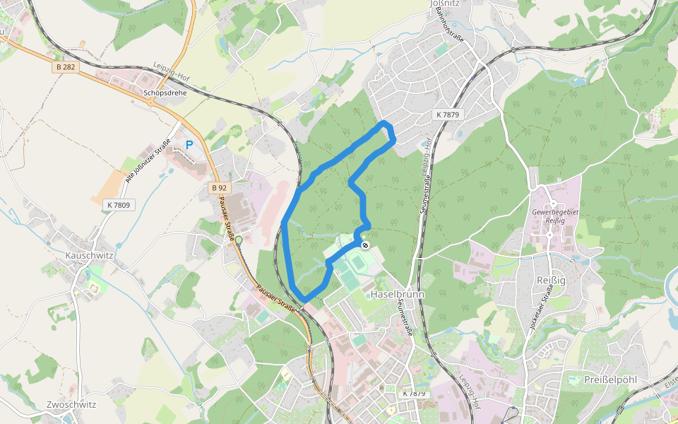 Vacation route in Sachsen | Walking Map