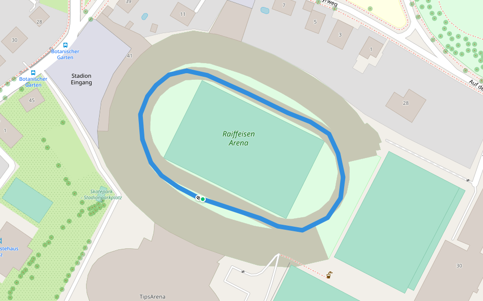 Linz Stadium in Oberösterreich | Walking Map