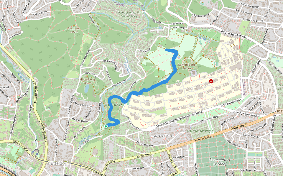 Recreation area Steinhof - Dehnepark Hiking - Penzing, Vienna, Austria ...