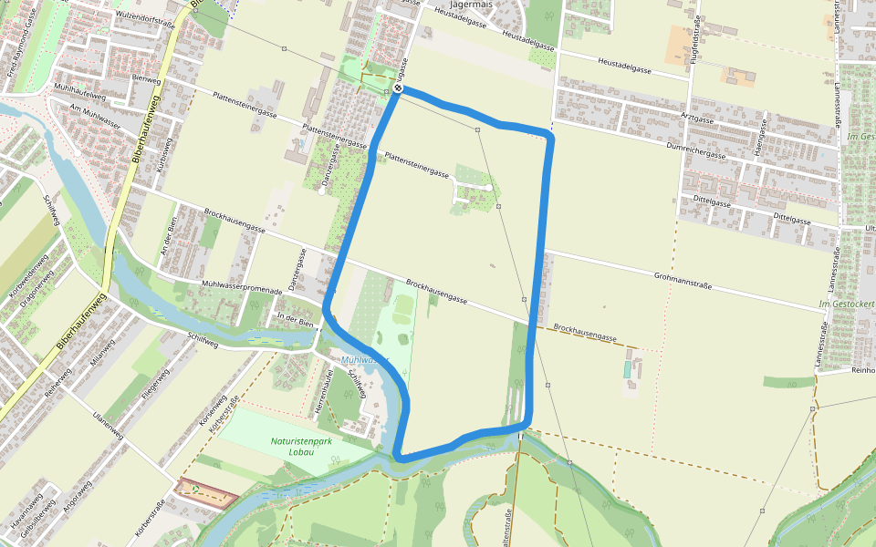 Millwater in Wien | Walking Map