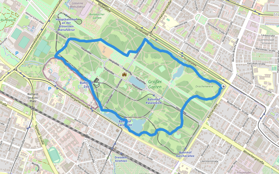 Big garden in Sachsen | Walking Map