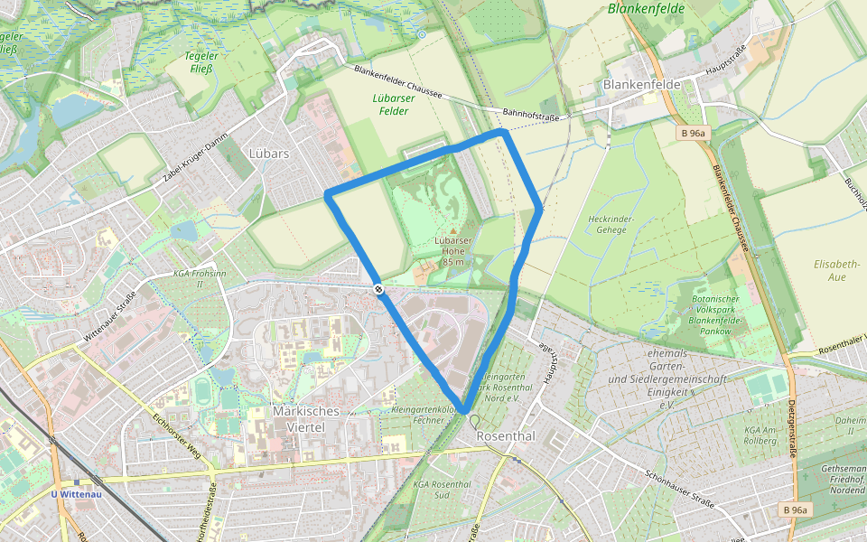 Luebar amusement park in Berlin | Walking Map