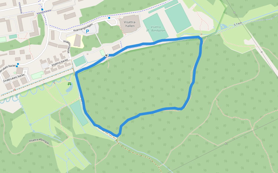 5.7 km in Stockholms län | Walking Map