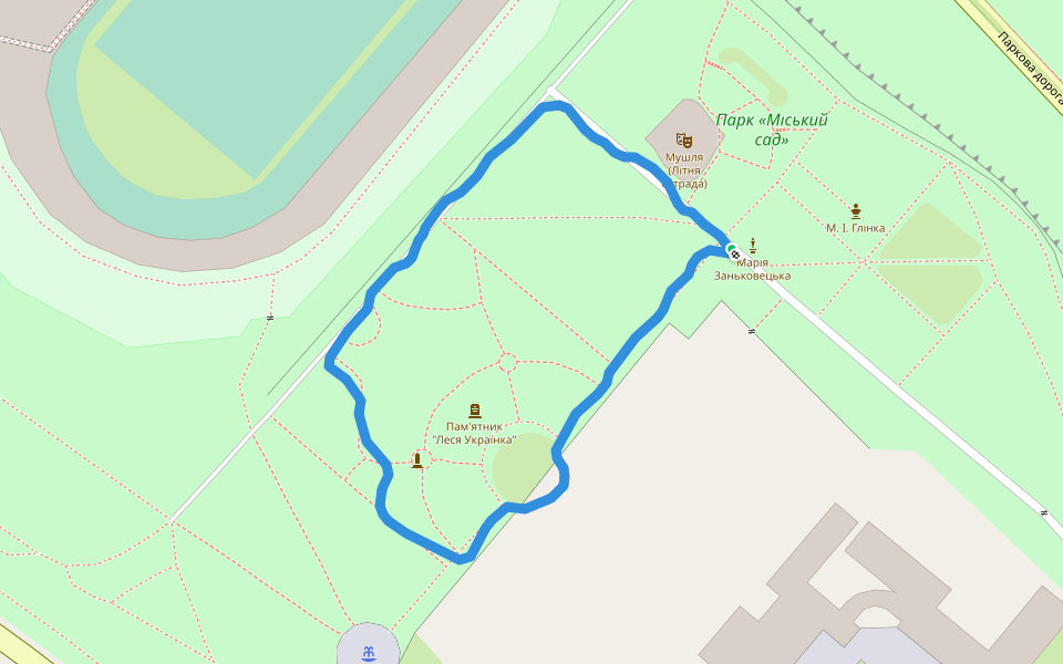 City Garden Park Walking and Running - Kyiv, Kyiv Oblast, Ukraine | Pacer