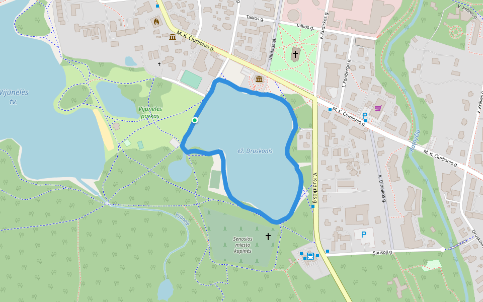 Ež. Druskonis Walking And Running Trail - Alytus County, Lithuania | Pacer