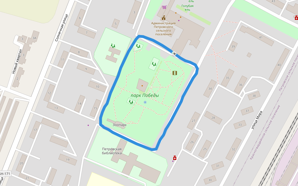 Victory park | Walking Map