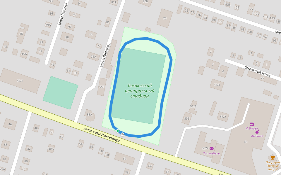 Estadio central de Temryuk in Krasnodarskiy kray | Walking Map